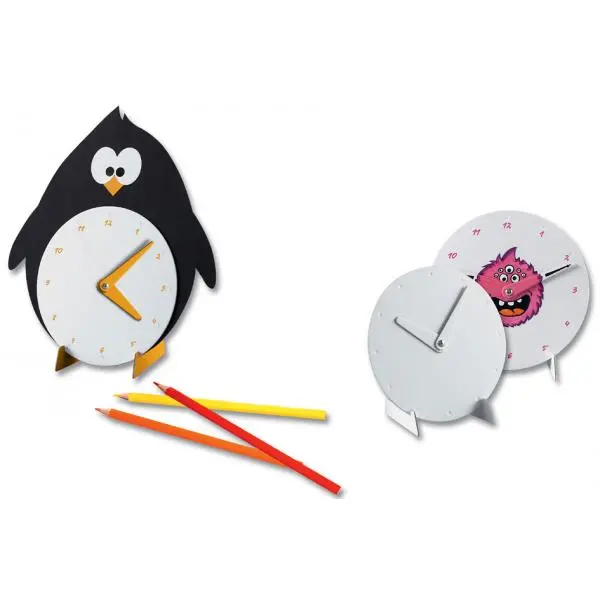 Ceas educativ din carton, pentru invatarea orelor, Folia cu -15% discount
