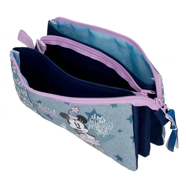 Penar fete, Disney Minnie Style, 3 compartimente, multicolor, 22x12x5 ...