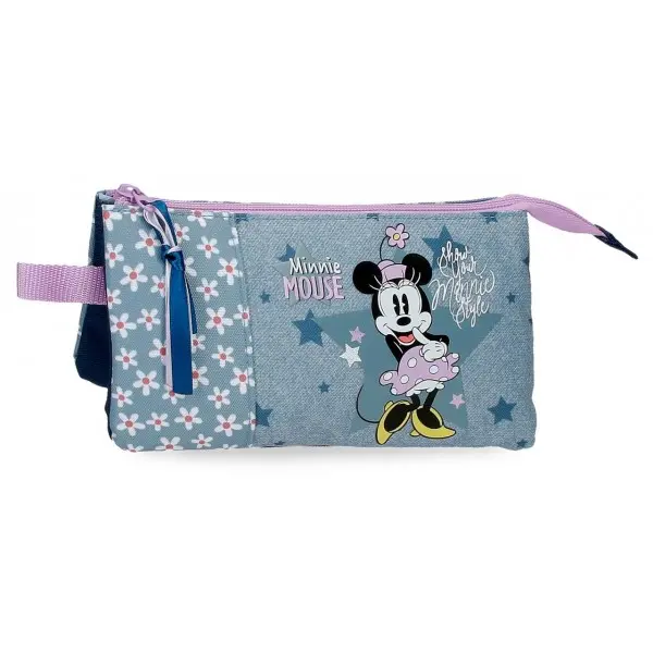 Penar fete, Disney Minnie Style, 3 compartimente, multicolor, 22x12x5 ...