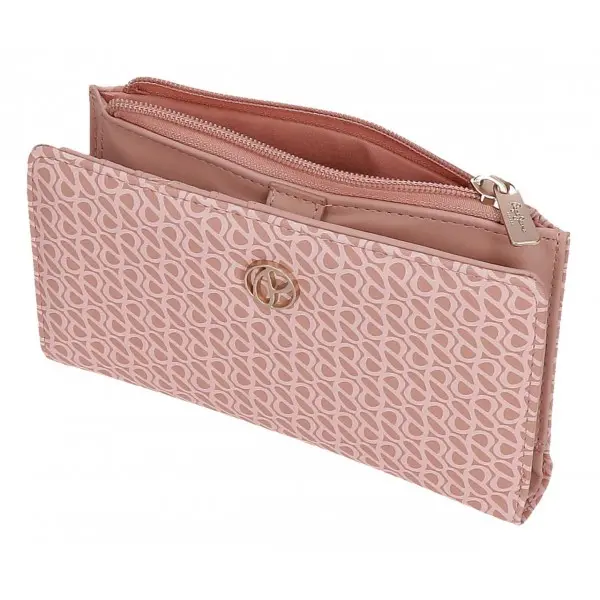 Portofel dama, Pepe Jeans Megan, port card, sistem RFID, roz, 17x10x2 ...