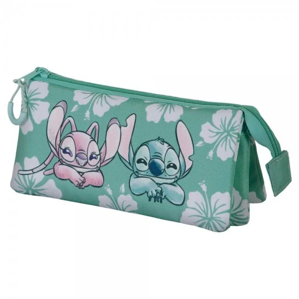 Penar fete, Disney Lilo and Stitch Tropic, 3 compartimente, verde ...